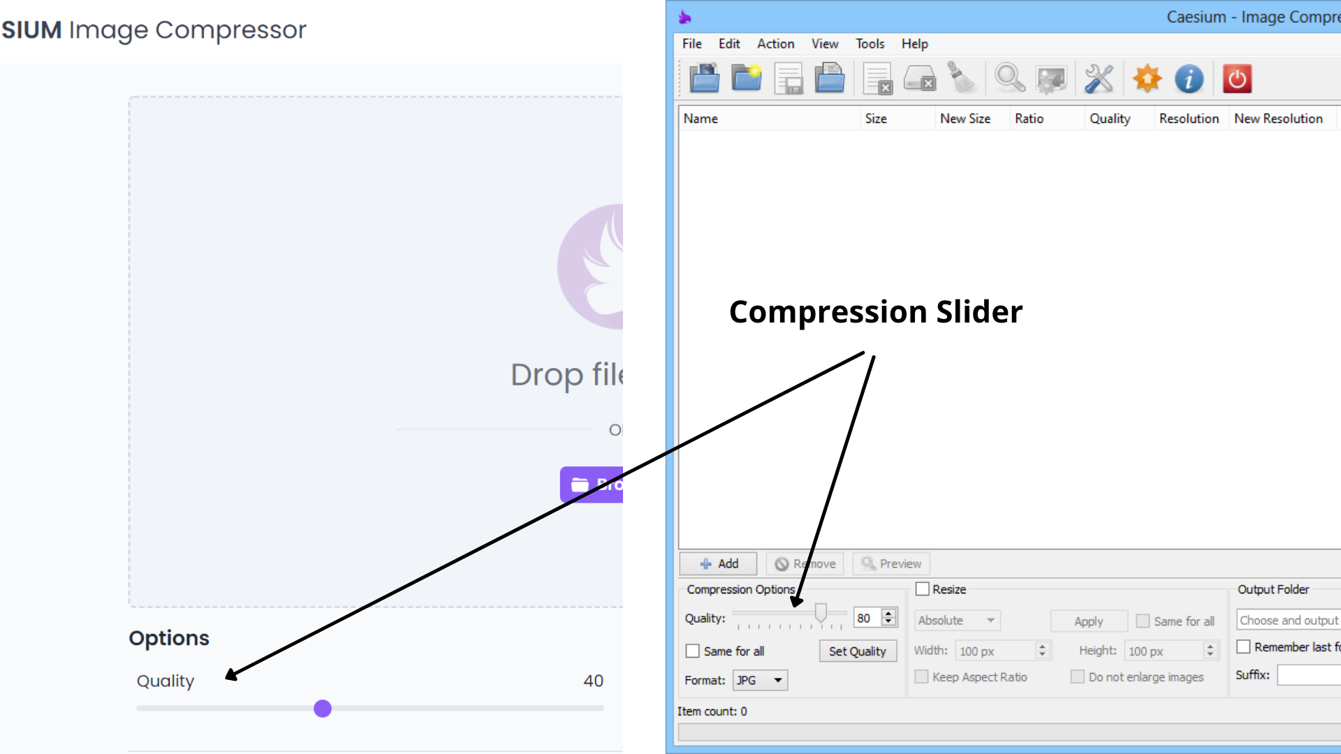 Complete Guide: How to Use Caesium Image Compressor - Artistudio
